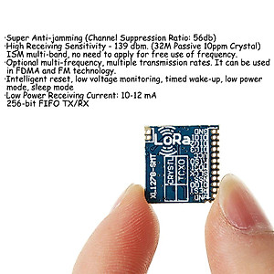 Comimark 2Pcs LoRa SX1278 Long Range RF Wireless Power Mental Module SX1276 5Km for Arduino