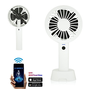 AINSKO 3D Hologram Fan-APP Control Programmable Holographic 3D Display Portable Personal Fan Battery Operated, Rechargeable HoloFan for Kids Girls Women Men Party Holiday