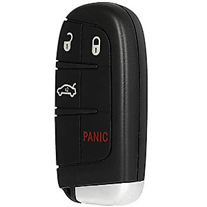 SCITOO Keyless Entry Remote Key Fob SHELL CASE Replacement for 4 Buttons Uncut Car Key for Dodge for Challenger for Charger for Journey for Dart for Durango 1pc FCC M3N-40821302 M3N40821302