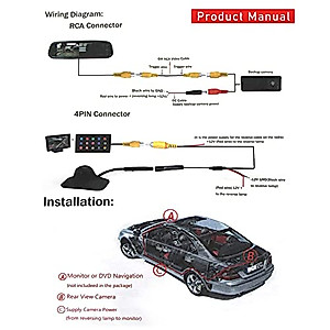 Backup Camera Tailgate Handle, Compatible with 2005-2014 Ford F150, 2008-2016 F250 F350 F450 F550 Super Duty, 2007-2010 Explorer Sport Trac, 2006-2008 Lincoln Mark LT, Rear View Camera, Reverse Camera