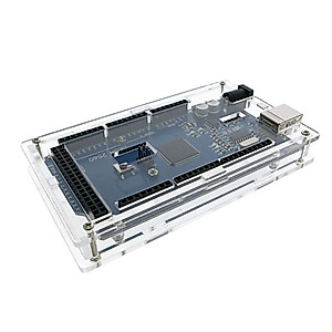 Hailege 5pcs Mega 2560 Enclosure Case Kits Transparent Acrylic Enclosure Case Mega 2560 Case Enclosure Box for Arduino Mega 2560 R3 Pack of 5
