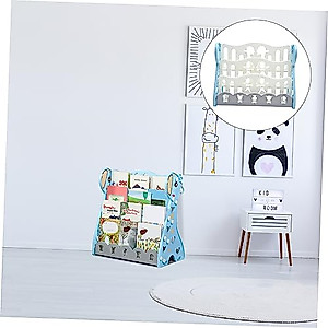 Small Bookshelf Kindergarten Bookshelf Kids Bookcase Book Shelf for Kids Rooms Storage Frame Kindergarten Bookcase Divided Desk Shelf Home Book Stand Water Proof Storage Rack