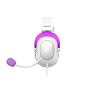 Havit H2002d Gaming Headsets for PS4,PC, 50MM Drivers Surround Sound PS5 Headset with Mic Gaming Headphones with Mic Durable Aluminum Frame