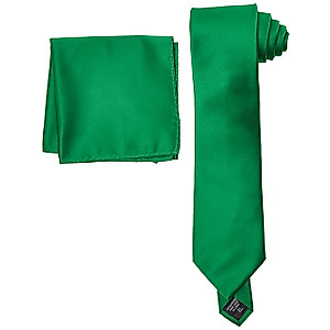 STACY ADAMS mens Classic Style Extra Long necktie, Green, Extra Long US