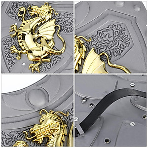 Toyvian Shield Toy Pirate Toy Boys Kids Toys Medieval Shield Toys for Kids Pretend Toys Kids Warrior Shield Party Decor Abs Silver Child Prom Decorate Kids Pirate Costume Kids Knight