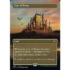 Magic: the Gathering - City of Brass (403) - Borderless - Double Masters 2022