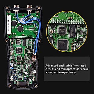 RUGPDA TUF-2000H Portable Handheld Ultrasonic Flow Meter with Clamp On Sensor TM-1(DN50-700mm) Water Flowmeter with Clamp-on Transducers for Industrial (Color : 110V)