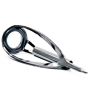 9KM DWLIFE Fishing Rod Tip Guide Repair Kit Pole Replacement Stainless Steel Ceramic Ring Saltwater Freshwater Mixed Size in a Box(40pcs)