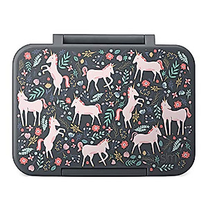 Simple Modern Bento Lunch Box for Kids | BPA-Free Leakproof Container for Girls, Boys, Toddlers with 5 Compartments | Porter Collection | 30oz, Unicorn Fields