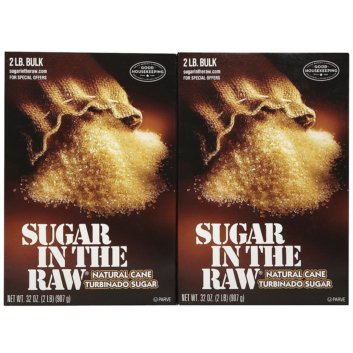 Sugar In The Raw/Unrefined, 32-Ounce Boxes (Pack of 2)