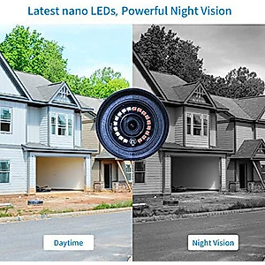 8CH Hiseeu Security Camera System, 1TB HDD Home CCTV Camera Security System w/4pcs 1080P Indoor&Outdoor Security Cameras, Face Detection, Instant APP Alert, Playback, Night Vision for 7/24 Record