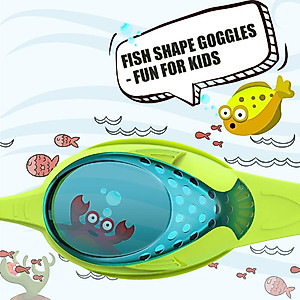 OutdoorMaster Kids Swim Goggles 2 Pack - Quick Adjustable Strap Swimming Goggles for Kids - D