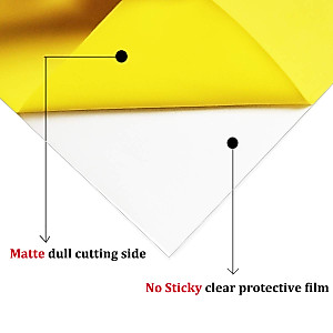 guangyintong Heat Transfer Vinyl Yellow HTV Rolls, 12" x 10ft Yellow Iron on Vinyl for T-Shirts, Matte Surface Yellow HTV Vinyl for All Cutter Machine Easy to Cut & Weed for Heat Vinyl DIY Design