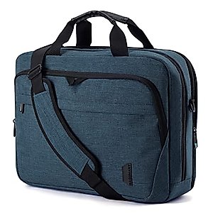 BAGSMART 17.3 Inch Laptop Bag, Expandable Computer Bag Laptop Briefcase Men Women,Laptop Shoulder Bag,Work Bag Business Travel Office, Dark Blue