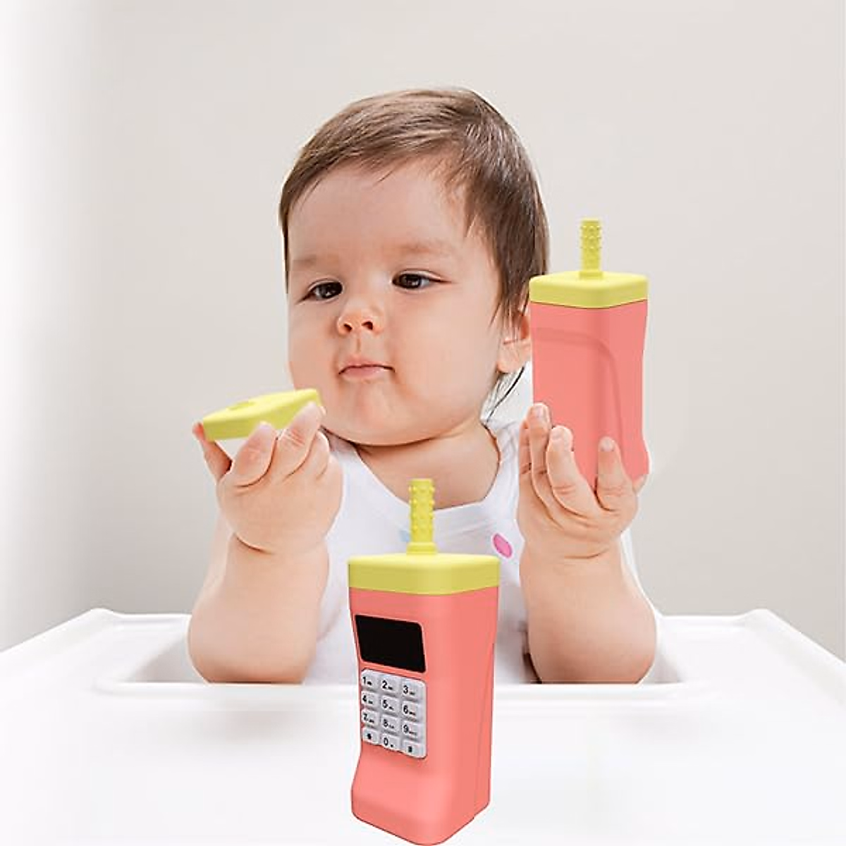 FEISCS Silicone Toddler Straw Training Cup,Toddler Sippy Cup Spill Proof Little Cup,Perfect Baby Cup,6.8oz(Pink)