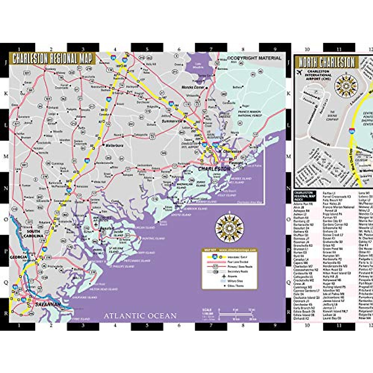 Streetwise Charleston Map - Laminated City Center Street Map of Charleston, South Carolina (Michelin Streetwise Maps)
