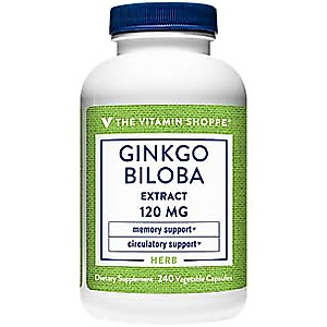 Ginkgo Biloba Extract a" Memory Support a" 120 MG (240 Vegetable Capsules)