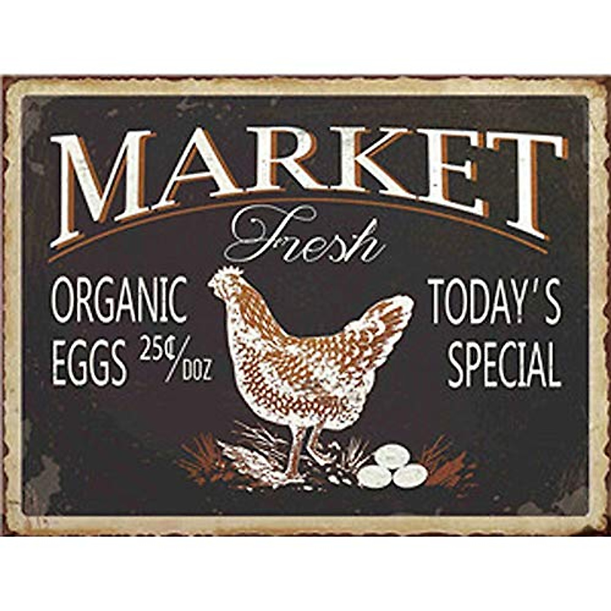 Flowerbeads Farmhouse Sign Funny Wall Signs Chicken Coop Country Decor for Home, Farm & Kitchen