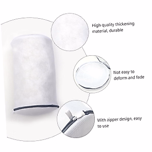 PRETYZOOM 2pcs Shoe Bag Sock Sneakers Wash Machine Bag Laundry Mesh Bags Travel Laundry Bag Laundry Bag for Travel Washing Machine Bag Bra Washer Bag Dryer Shoe Washing Bag White Polyester