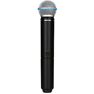 Shure BLX2/B58 Handheld Transmitter with BETA 58A Vocal Mic Capsule - for use with BLX Wireless Microphone Systems, Receiver Sold Separately | H10 Band (BLX2/B58=-H10)