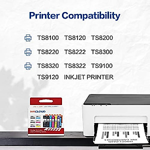 Compatible Ink Cartridges Compatible with Canon 280 281 PGI-280XXL CLI-281XXL for Canon PIXMA TR7520 TR8520 TS6120 TS6220 TS8120 TS8220 TS9120 Printer (PGBK/PB/BK/C/M/Y) 6 Pack