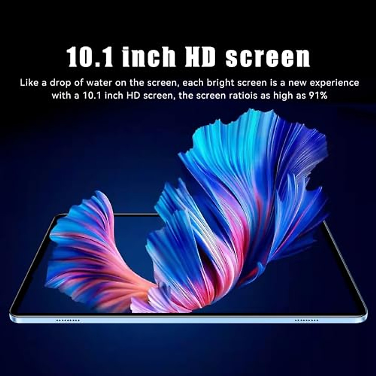 YLOMAY 10.1" Android 12Tablet PC, 4GB+64GB ROM/256G Expandable Computer Tablets, 10 Core IPS HD Ultra-Thin Screen| 2.4G+5G WiFi Bluetooth| Dual SIM Voice Calls GPS 13MP Cameras 