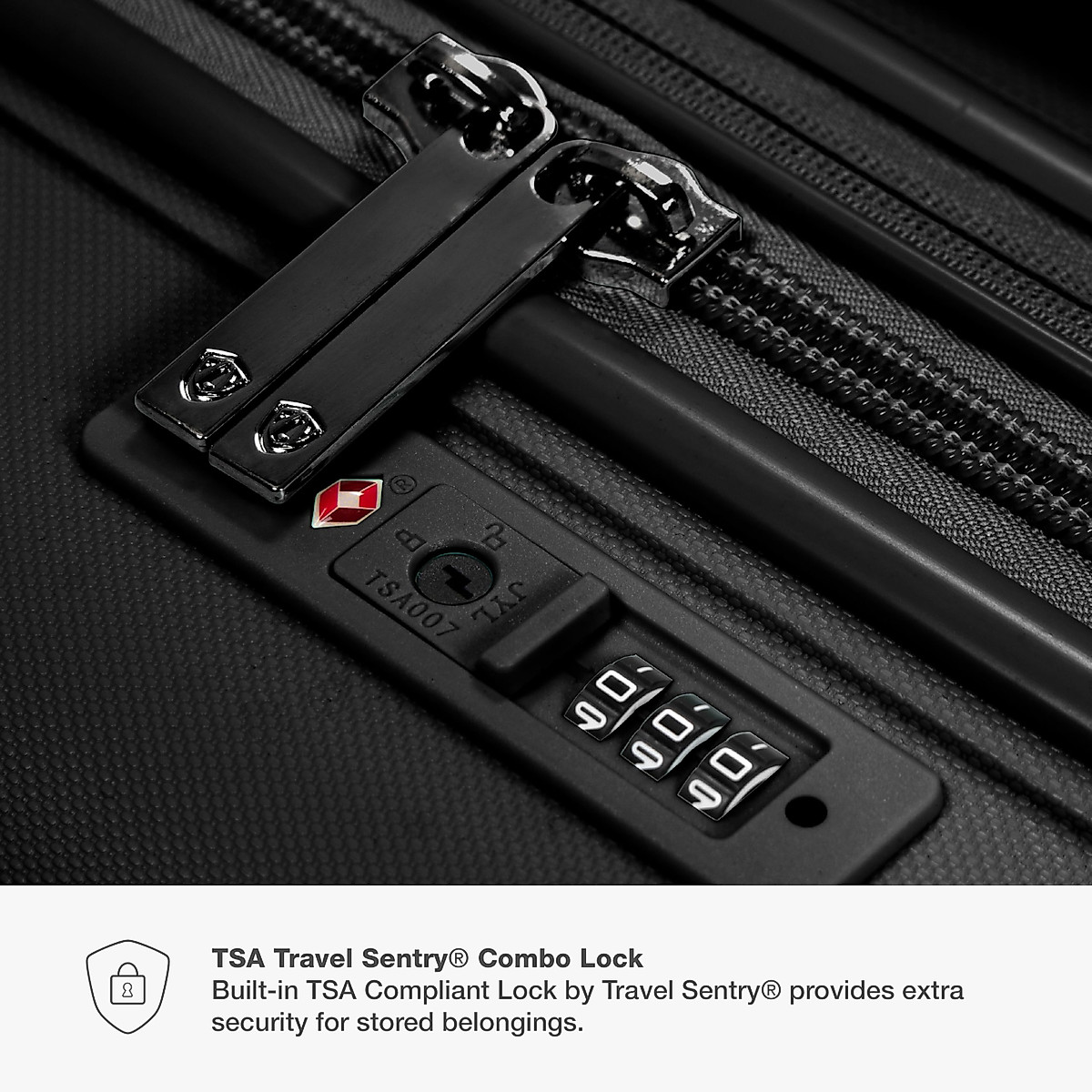 Traveler's Choice Pagosa Indestructible Hardshell Expandable Spinner Luggage, Black, Carry-on 22-Inch