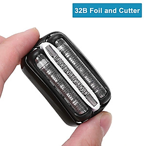 𝟮𝟬𝟮𝟯 𝙐𝙥𝙜𝙧𝙖𝙙𝙚𝙙 32B Shaver Foil Replacement and Cutter for Compatible with Braun Series 3, Shaver Razor Blade Cassette Head Compatible with Braun 320 330 340 350CC 370cc-4 390cc-4 Models