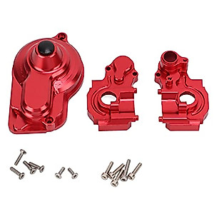PenRux RC Rear Main Gear Cover, Durable Practical Rear Gear Box Housing Cover High Accuracy Lightweight for 1/18 RC Car (Red)