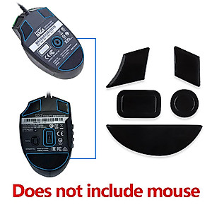 2 Sets Rounded Curved Edges Mouse Skates & Mouse Feet & Mice Feet & mouseskates for Razer Naga 2014 RZ01-0104&Naga Chroma 2016 RZ01-0161 &Naga Hex V2 2016 RZ01-0160 Gaming Mouse