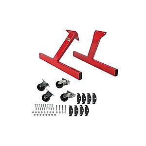 Speedway Motors SBC/BBC Rolling Engine Storage Stand, Lightweight, Compact, with 3"x1-1/4" Casters, 2 Swivel and 2 Non-Swivel, Each Rated 300lbs, Easy Mobility in Garage or Shop, 5/16" Holes