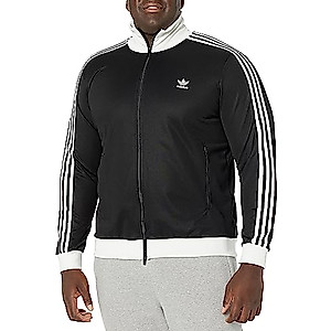 adidas Originals Men's Adicolor Classics Beckenbauer Track Top, Black/White, Large