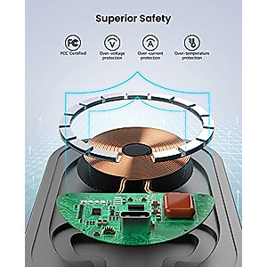 DSUSMA 15W Magnetic Wireless Charger Compatible with MagSafe Charger/iPhone 14/14 Pro/14 Plus/14 Pro Max/iPhone 13/13 Pro/13 Pro Max/iPhone 12 Series, with 20W Power Charger+5ft Charger Cable(Black)