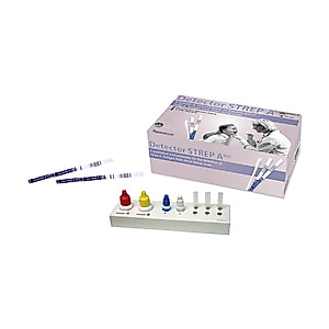 Detector Strep A Rapid Test Kit, Throat Swabs, CLIA Waived, IDSTREP-25 (Box of 25)