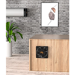 ATOM NEXUS AC Axial Fan AN1225, 120V Computer Fan with AC Plug, Quiet Muffin Fan, 120mm x 25mm Computer Cooling Fan for DIY Cooling Ventilation Exhaust Projects