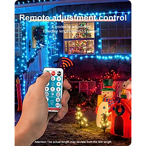 Acina 2 Pack Each 250 LED 85FT 8Modes Solar Powered String Lights Outdoor Waterproof, Solar Christmas Tree Lights Green Wire for Birthday Party Wedding Garden Patio Yard(Warm White & Multiple Colors)