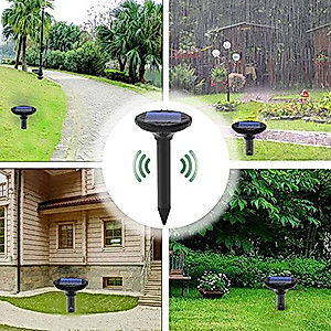 Winpest Snake Repeller Ultrasonic Solar,Snake Away Repellent for Outdoors,Solar Snake Repellent for Outdoors,Snake Repellant for Yard Pet Safe,Snake Repellent for Home,Snake Trap 6 Packs