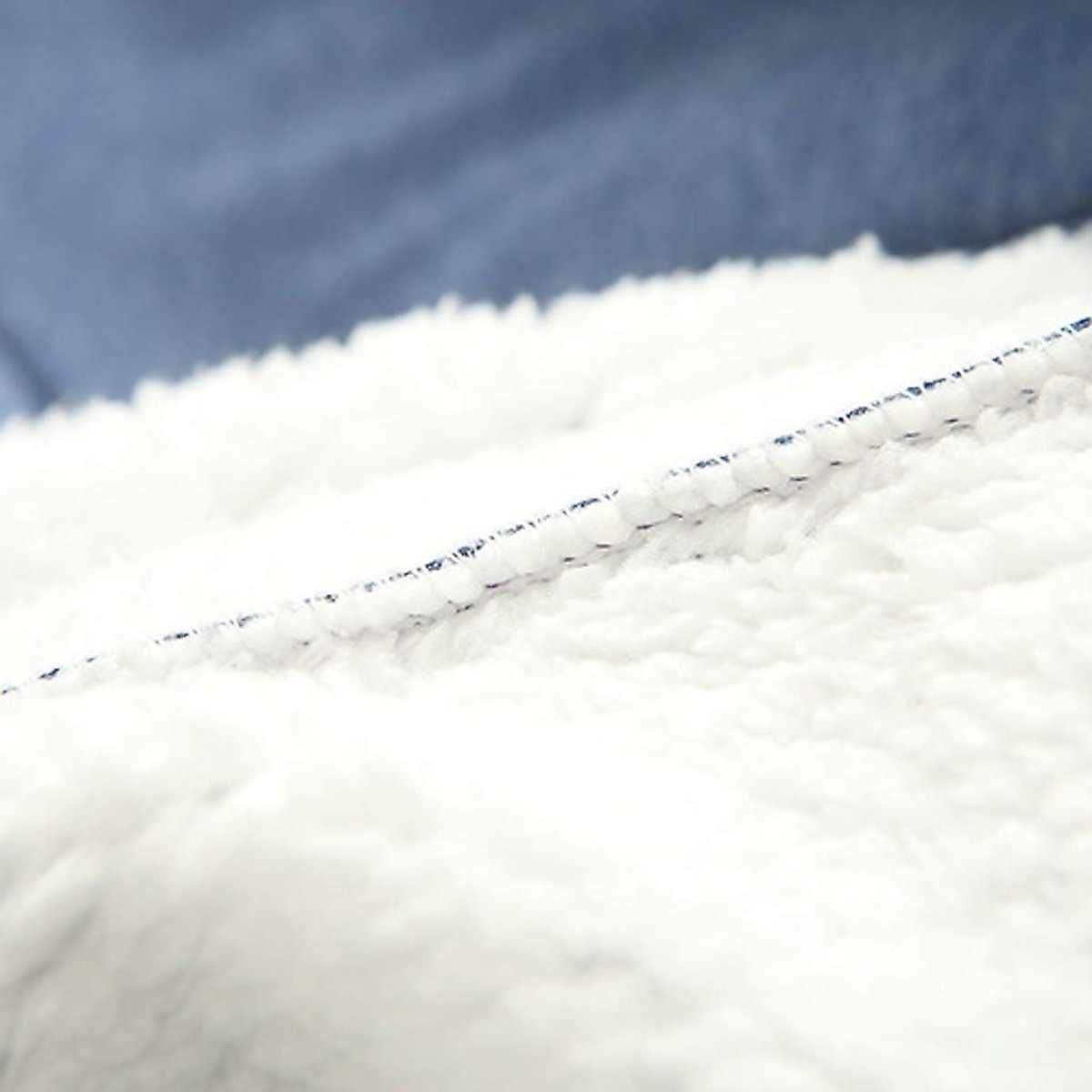 Women 2023 Fleece Lined Shirts Casual Long Sleeve Sherpa Warm Tops Round Neck Plus Size Solid Comfort Underwear Blue XL