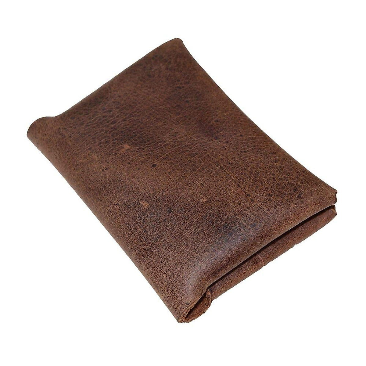 Hide & Drink, Leather Multi Card Holder, Holds Up to 8 Cards/Folded Bills/Pouch/Case/Organizer, Handmade :: Bourbon Brown