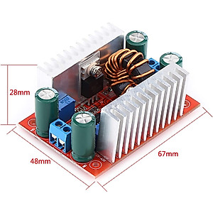 400W DC-DC Constant Current Boost Converter Step-up Power Module LED Driver 8.5-50V to 10-60V Boost Power Converter for Electric Equipment/Digital Products