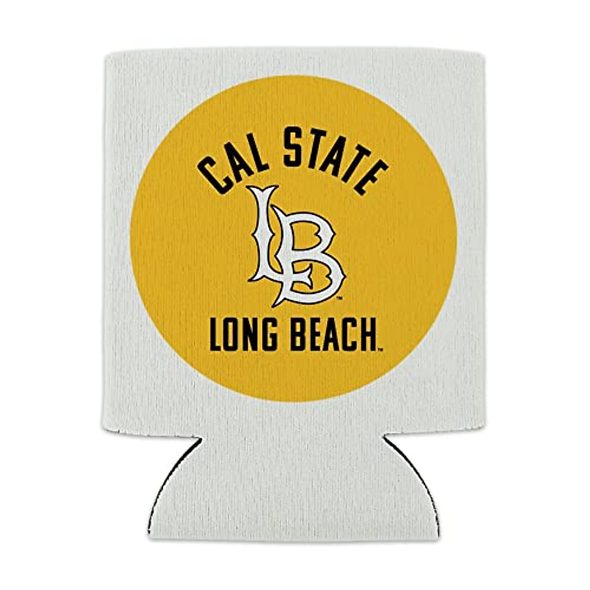California State University Long Beach Dirtbags logo Can Cooler - Drink Sleeve Hugger Collapsible Insulator - Beverage Insulated Holder