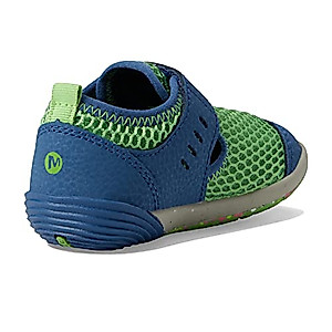 Merrell Unisex-Child Bare Steps H20 Water Shoe, Dark Blue/Green, 4 M US Unisex Little Kid