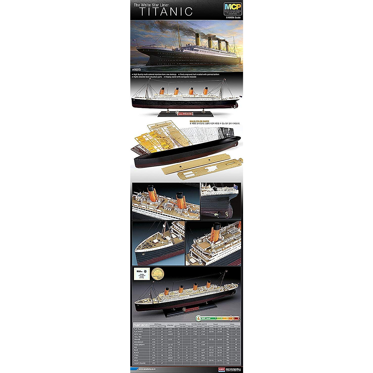 Academy Hobby Model Kits Scale Model : Battle Ships & Aircraft Carrier Kits (1/400 R.M.S Titanic MCP)