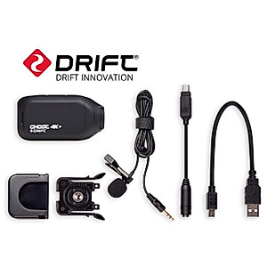 Drift Ghost 4K+ Motorcycle Action Camera Including External Microphone - DVR Mode - Clone Mode - Video Tagging - WiFi