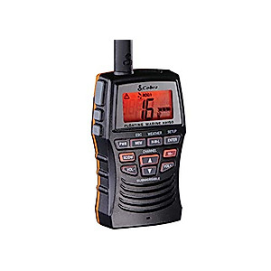 Cobra Marine Radio - MR HH150 FLT - 3 Watt, Floating, Long Range, Handheld, VHF Radio, NOAA, International, Waterproof, Submersible, Weather Alerts, LCD Screen, Belt Clip