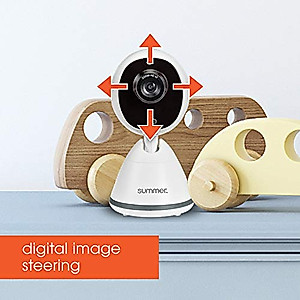 Summer Pure HD 4.5” Color Video Baby Monitor – 3-Level Digital Zoom Baby Monitor with 12x More Pixels – Features Digital Image Steering, Night Vision, Lullabies, White Noise, Temp Display, and More