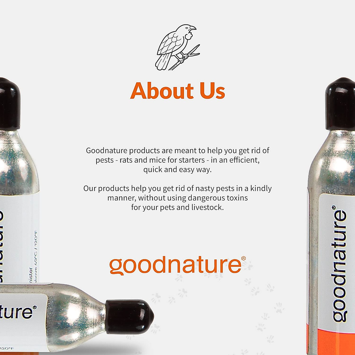 Goodnature CO2 Canister, Carbon Dioxide Canister for A24 Rat & Mouse Traps, Fits All A24 Traps, 16gr Canister, 30-Pack