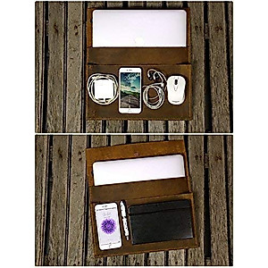 Handmade leather macbook sleeve case for new macbook 12 / macbook air 11 13 / macbook pro retina case/leather laptop case bag - MACX05S-B