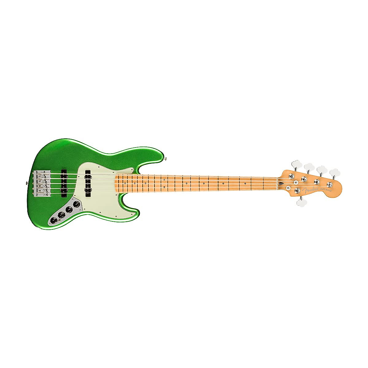 Fender Player Plus 5-String Jazz Bass, Cosmic Jade, Maple Fingerboard