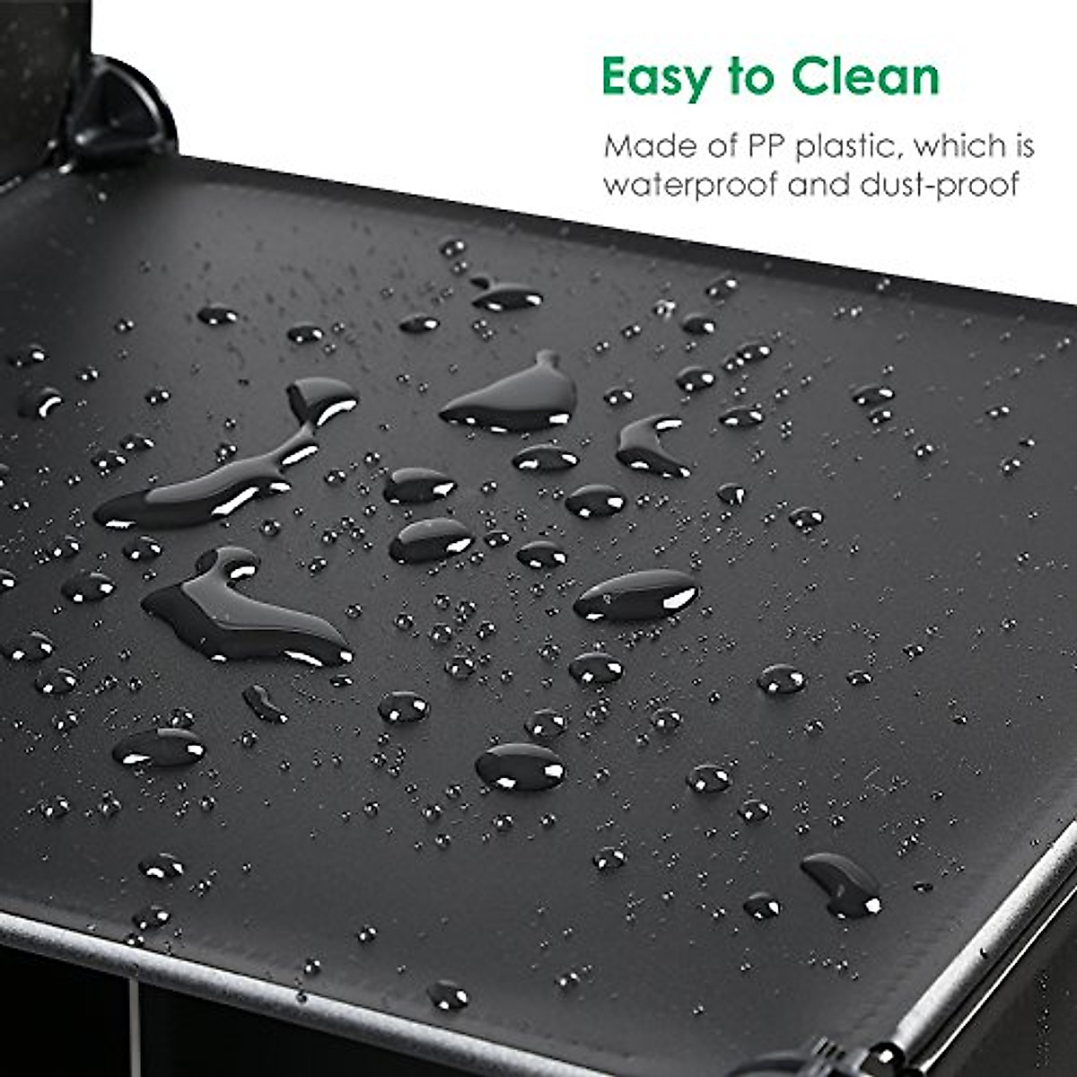 TomCare Cube Storage 9-Cube Closet Organizer Shelves Plastic Storage Cube Organizer DIY Closet Organizer Storage Cabinet Modular Book Shelf Shelving for Bedroom Living Room Office, Black